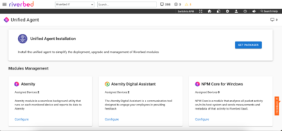 Riverbed Unified Agent Simplifies Agent Management